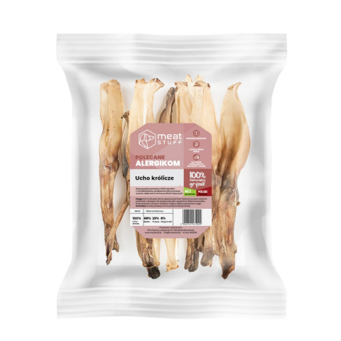 MEAT STUFF - Ucho królika 250g | sklep psiedobre.pl